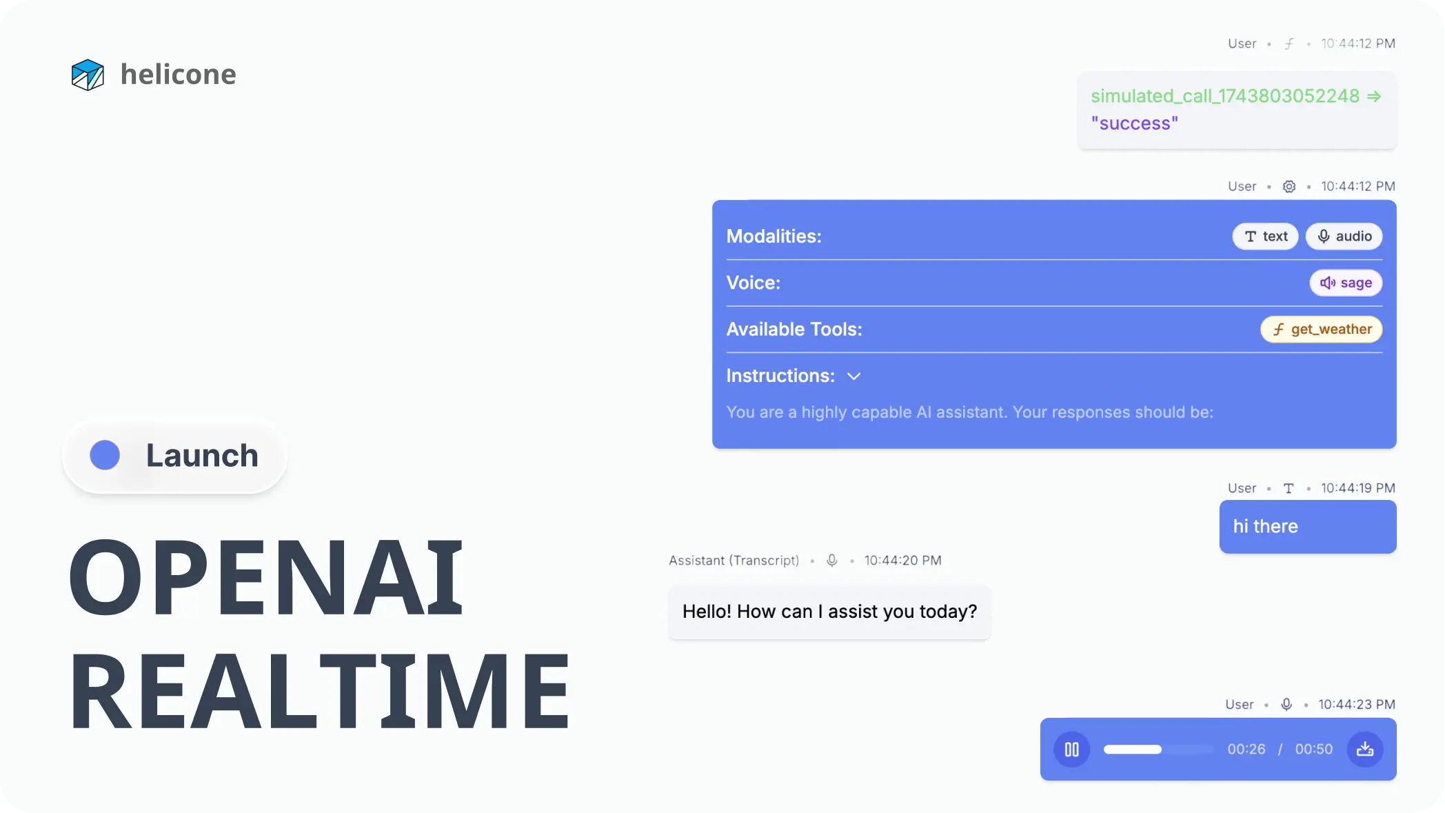 Helicone Now Supports OpenAI's Realtime API